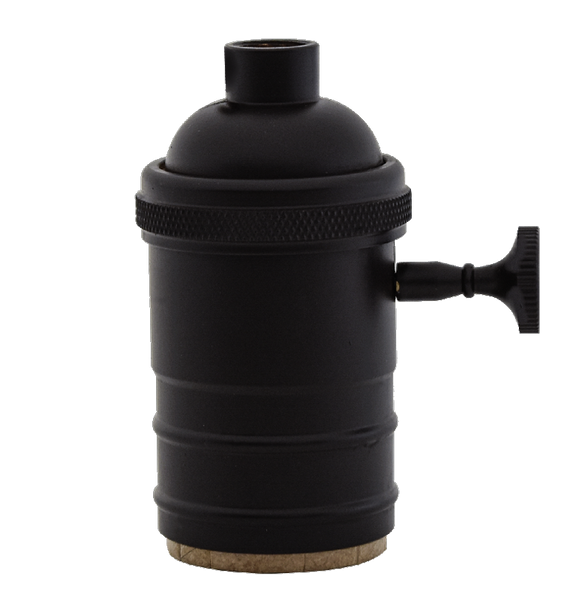 Threaded Black Bulb Socket for Light Fixtures and Lamps with Shades ...