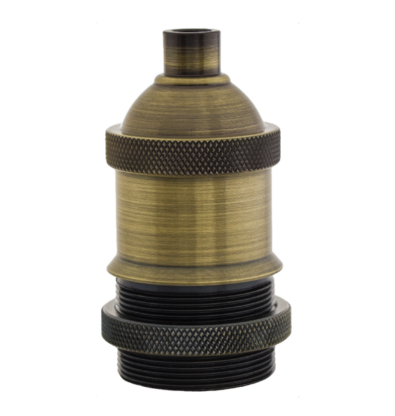 Threaded Antique Brass Lamp Socket for Pendant Lights with Shades ...